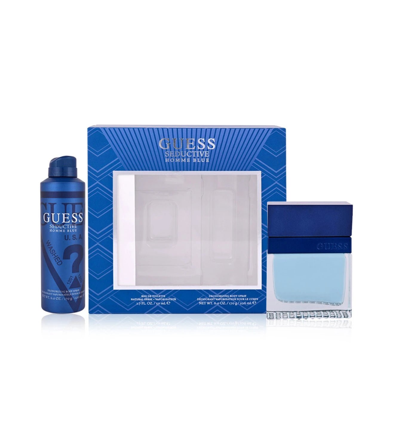 Shop Guess Seductive Homme Blue EDT & Body Spray Set For Men