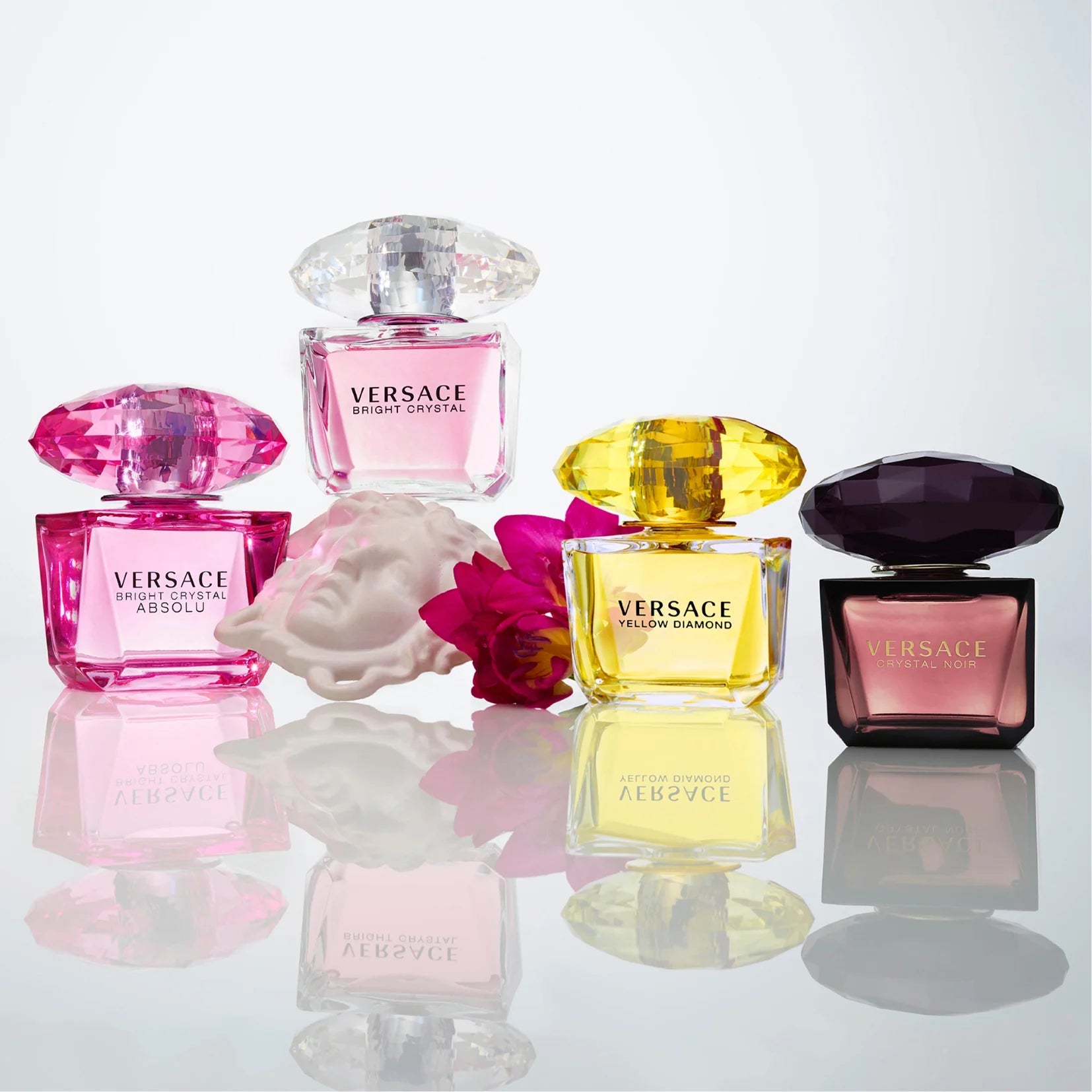 Versace Mini EDT Set: Crystal Noir, Bright Crystal & Yellow Diamond fo